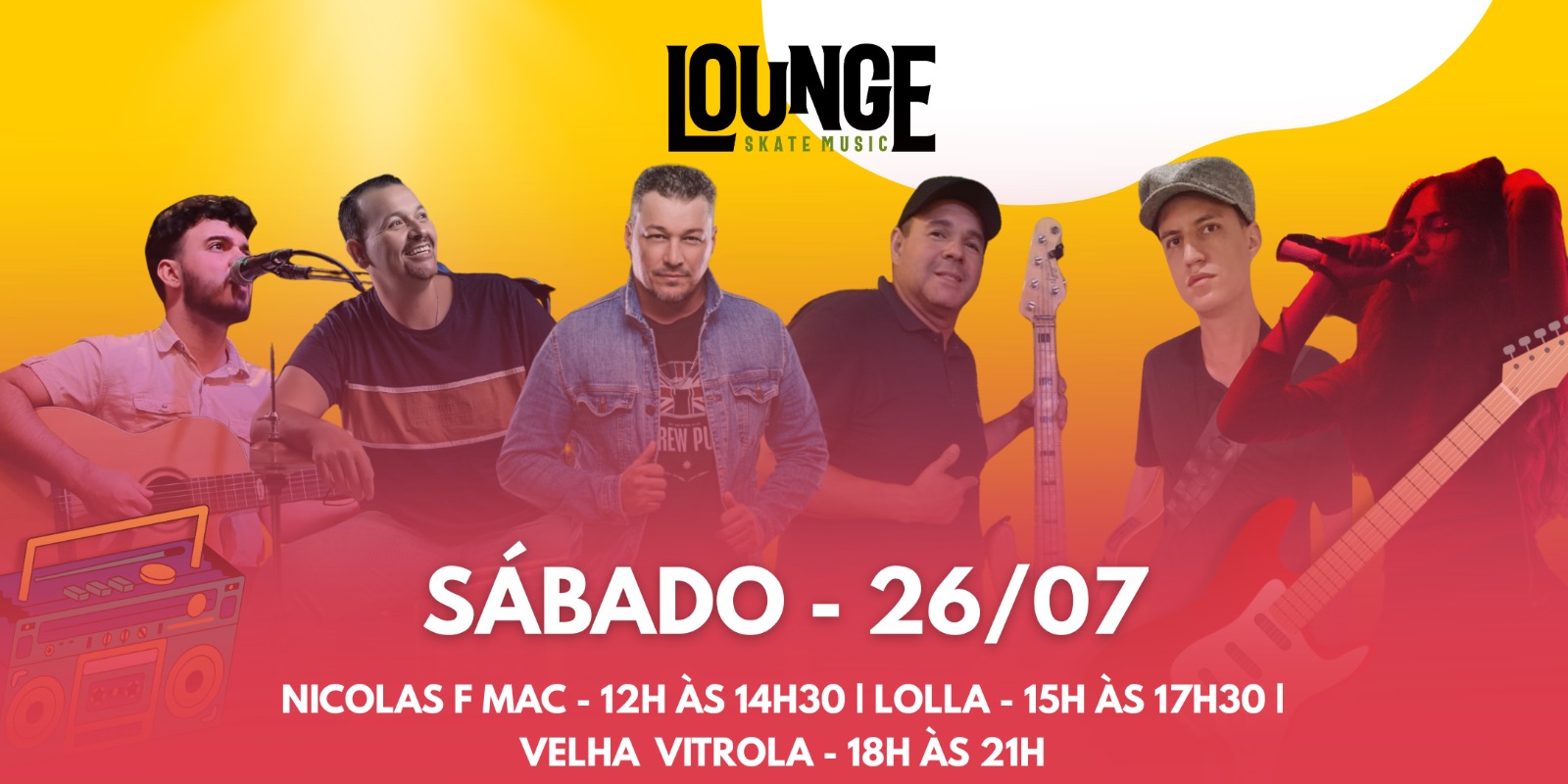 LOUNGE SKATE MUSIC NICOLAS F MAC / LOLLA / VELHA VITROLA - Praia Clube